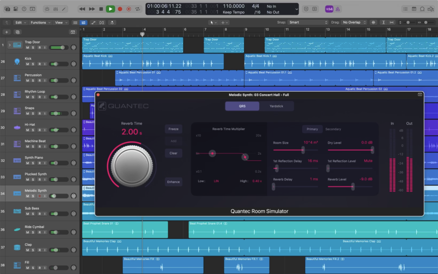 Apple Logic Pro 11.1 llega con la reverb Quantec Room Simulator, buscador de plugins y otras ...